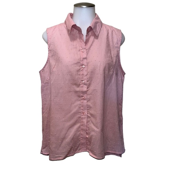 Eden & Olivia | Tops | Eden Olivia Sheer Sleeveless Button Topm | Poshmark